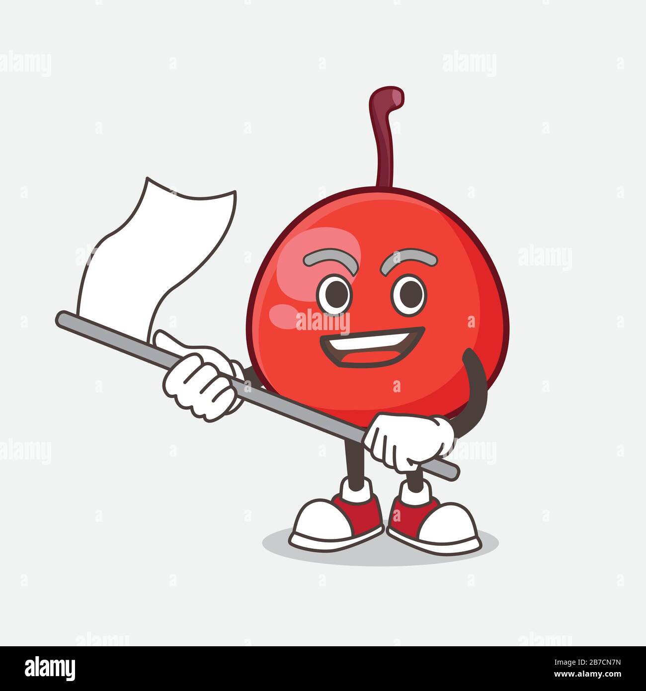 An illustration of Red Berry vector cartoon mascot character with ...