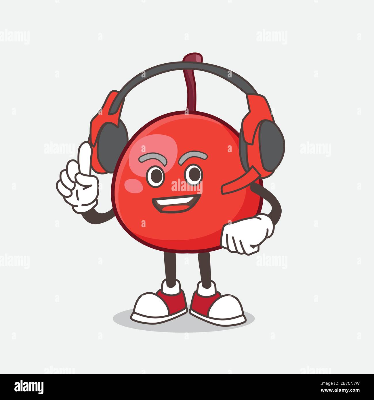 An illustration of Red Berry vector cartoon mascot character with ...