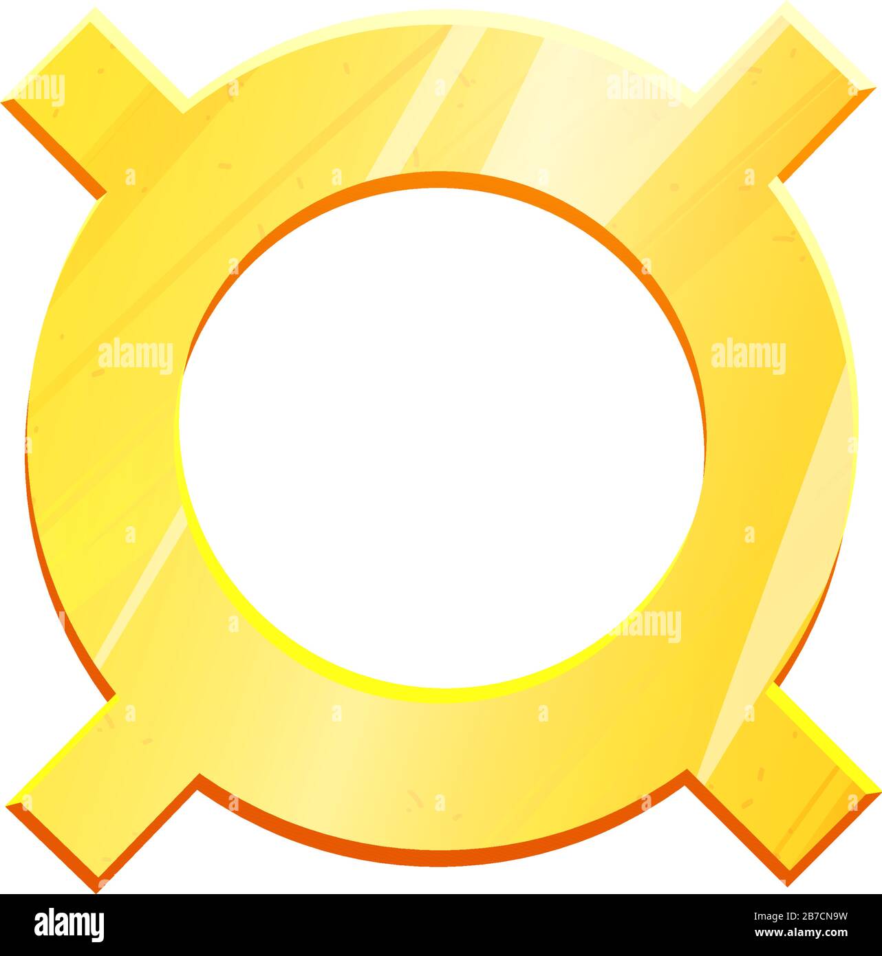 Golden generic currency icon symbol on white background. Finance ...