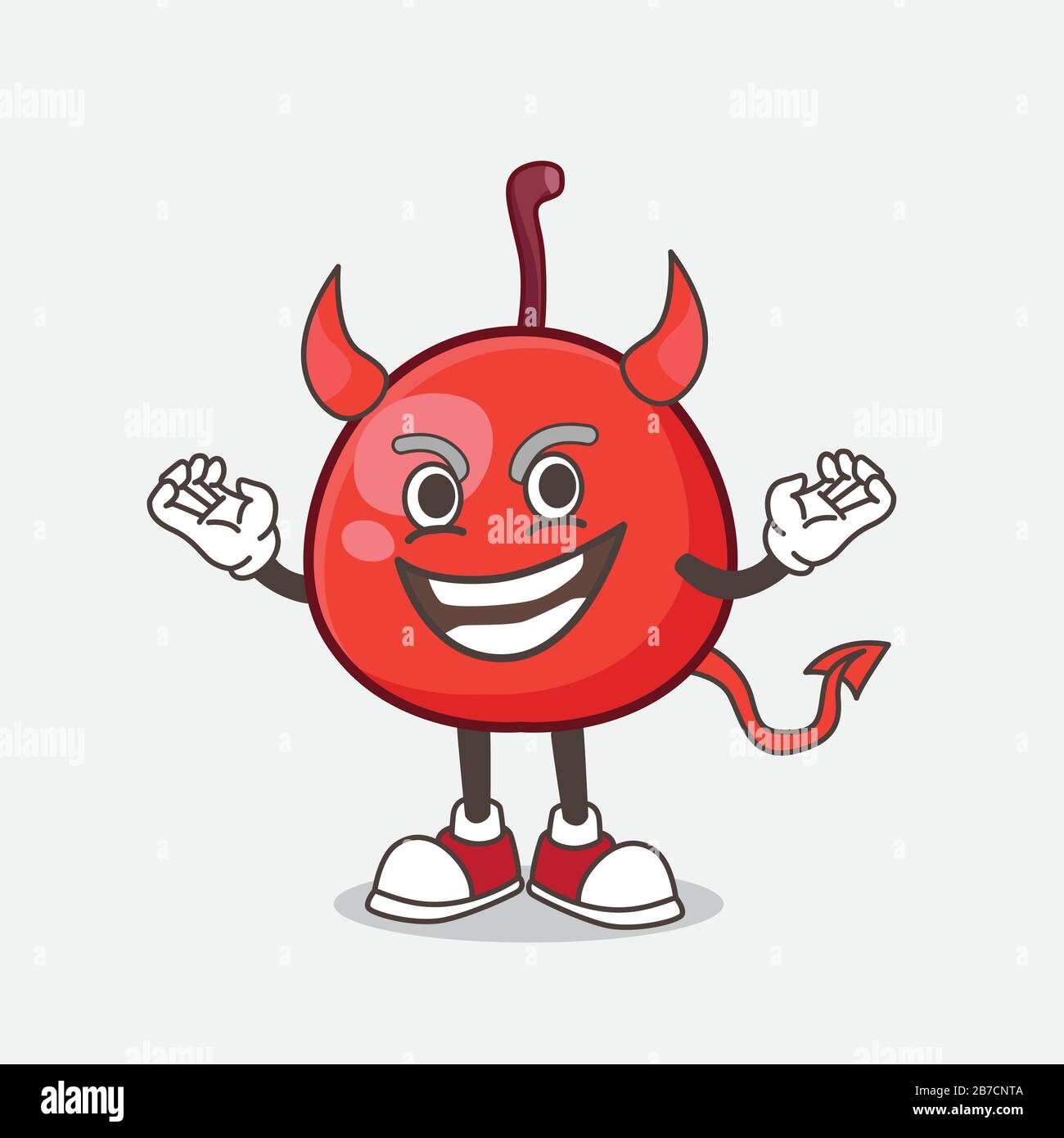 An illustration of Red Berry vector cartoon mascot character with ...