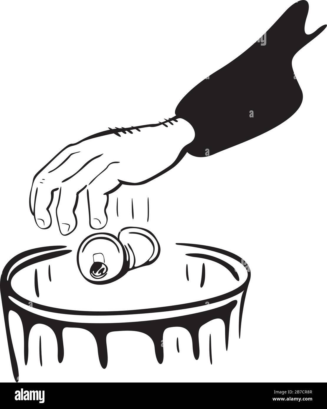 Cartoon drawing trash can hi-res stock photography and images - Alamy