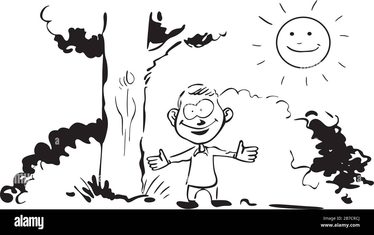 Afternoon Clipart Black And White