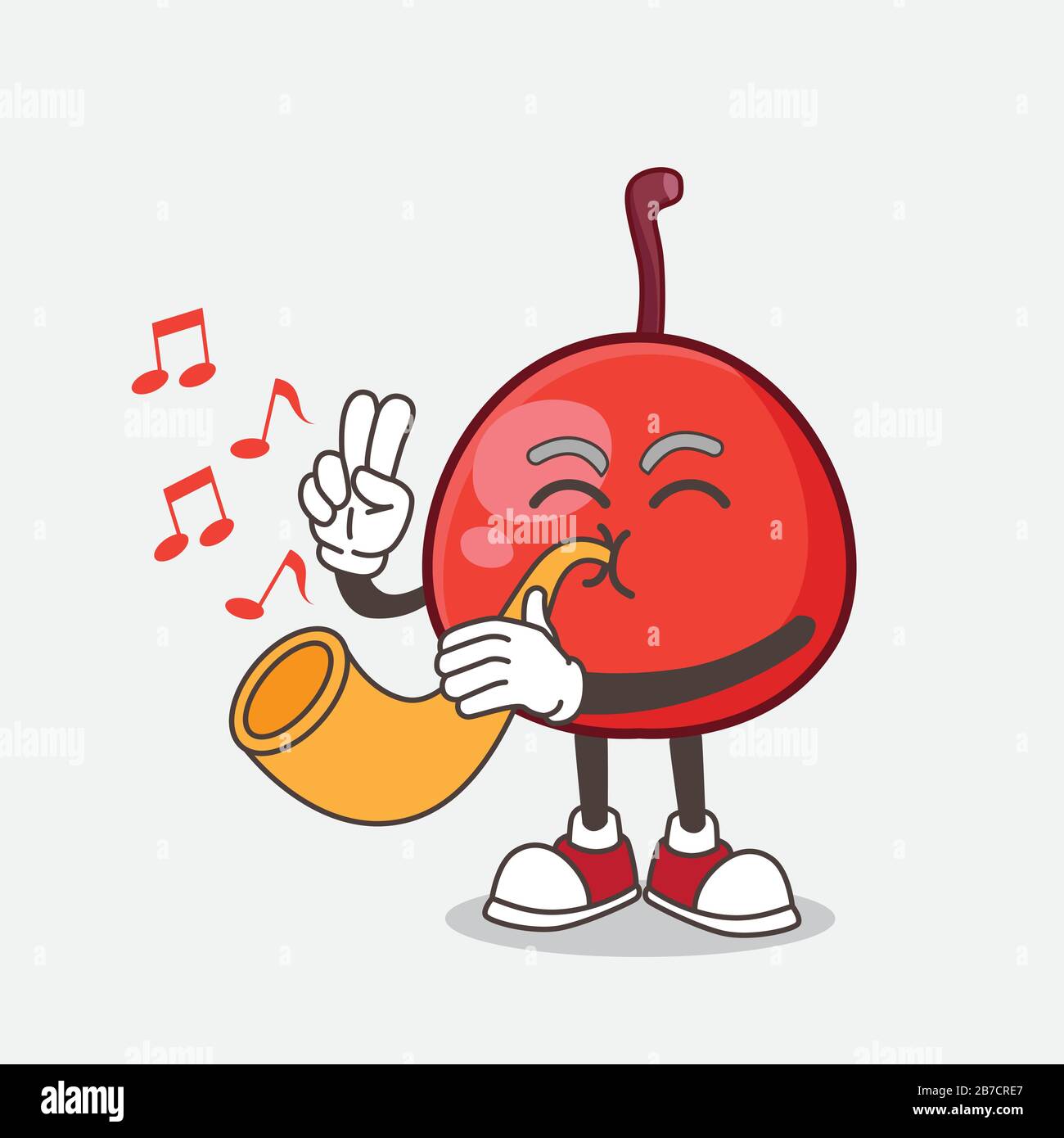 An illustration of Red Berry vector cartoon mascot character with ...