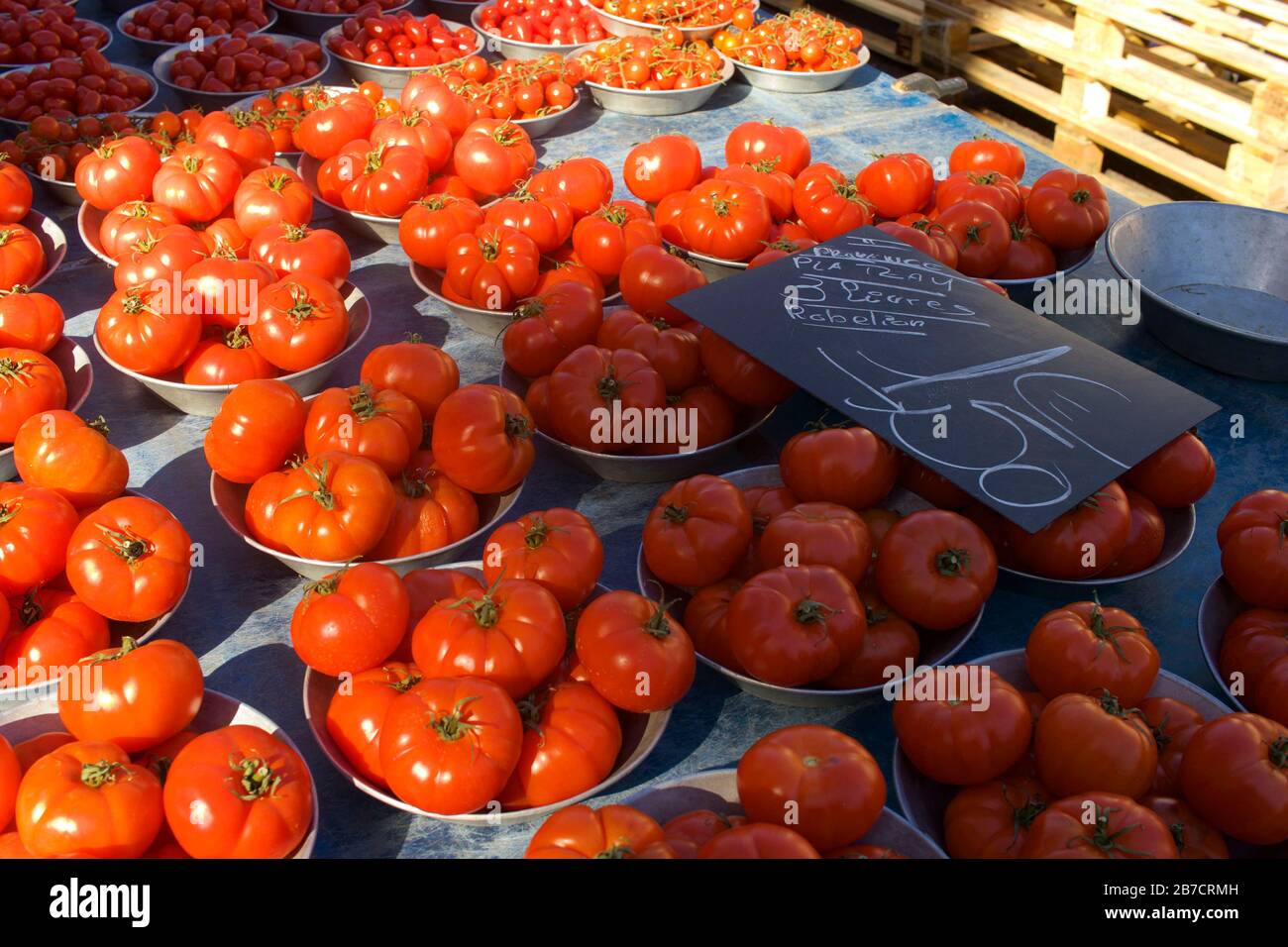 Lyon, France. 15th Mar, 2020. A market in the Croix-Rousse district of ...
