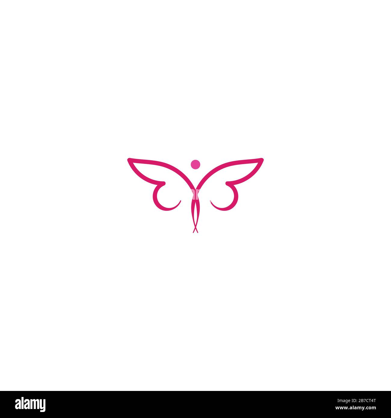 Colorful butterfly logo Ideas. Inspiration logo design. Template Vector ...