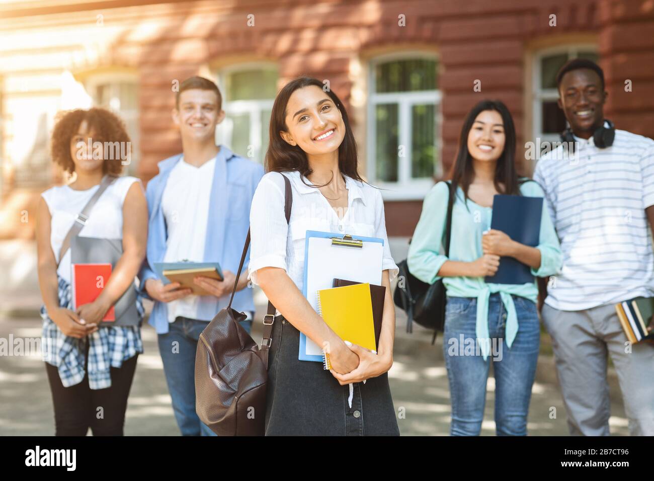 Future Professionals. Portrait of diverse university students posing ...