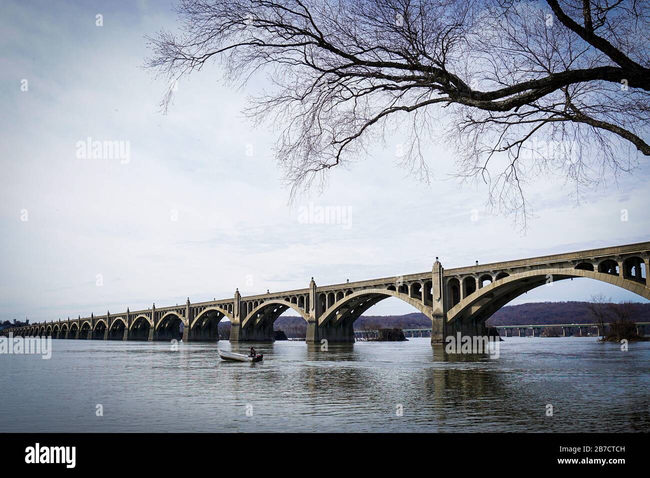Concrete Deck Arch Bridge Stock Photo - Alamy