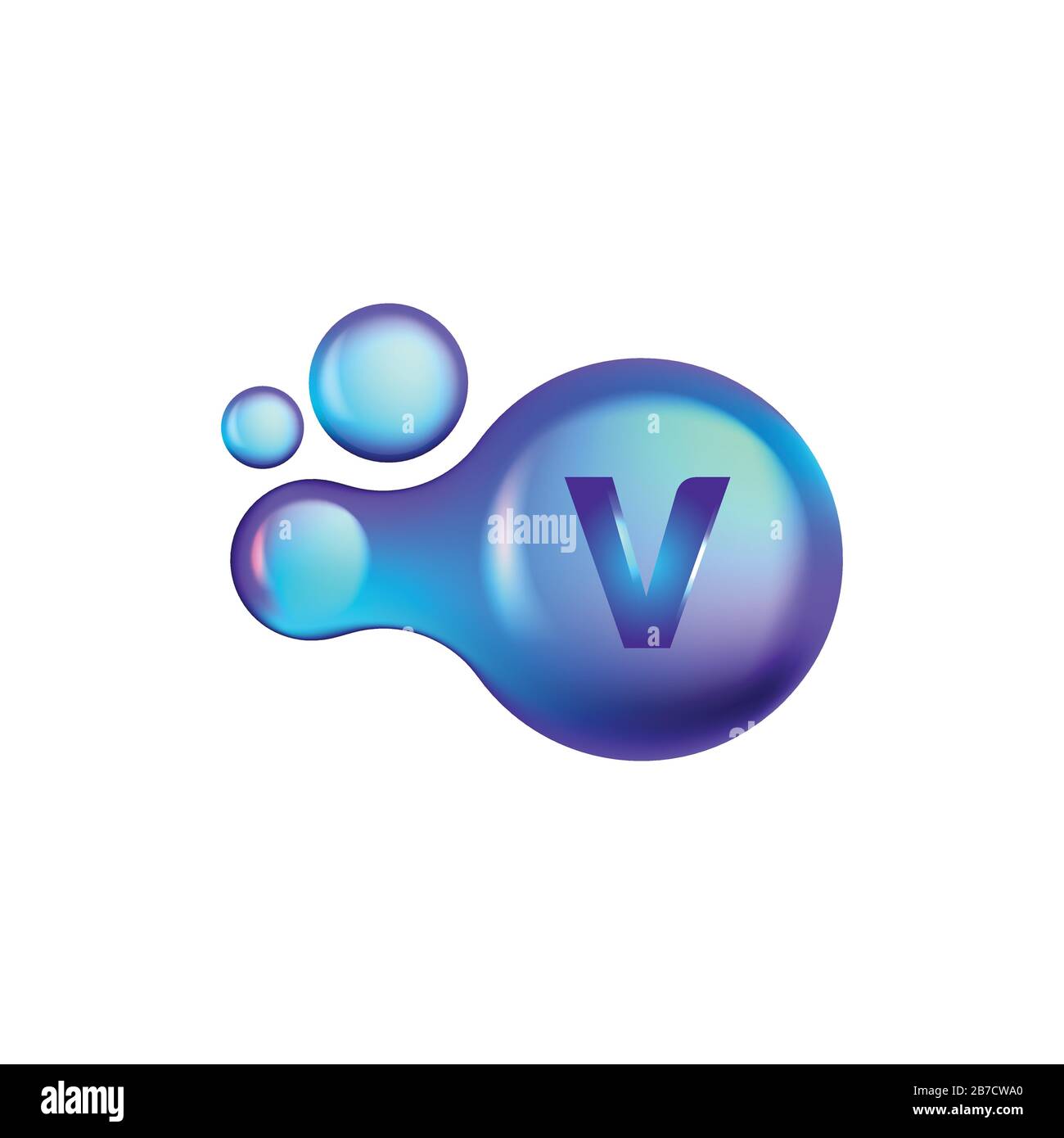initial letter v with dots, medical, vitamin, molecule logo Ideas ...