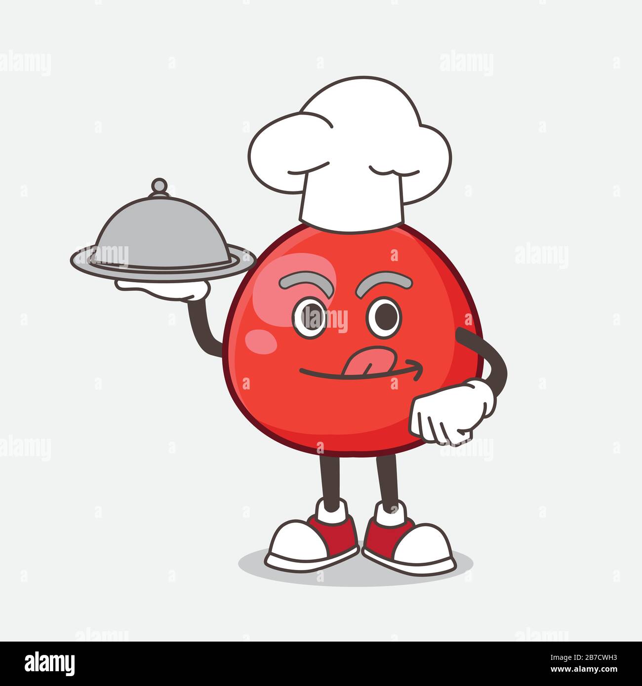 An illustration of Red Berry vector cartoon mascot character with ...