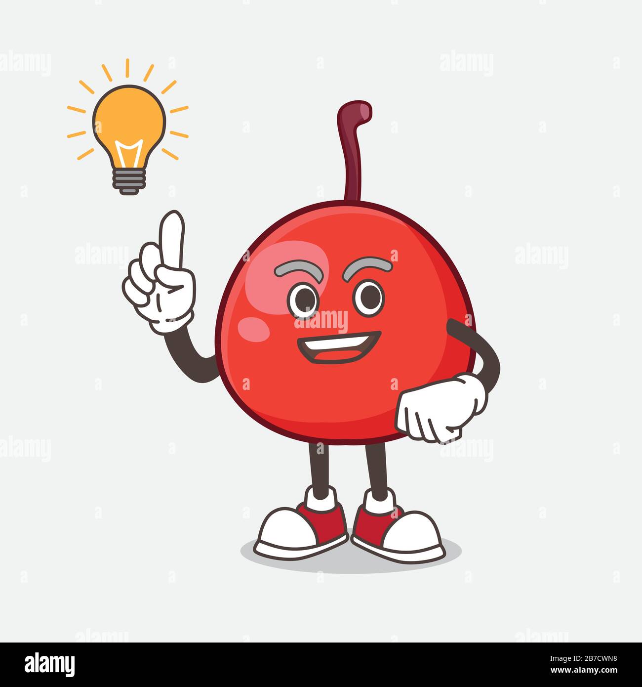 An illustration of Red Berry vector cartoon mascot character with ...