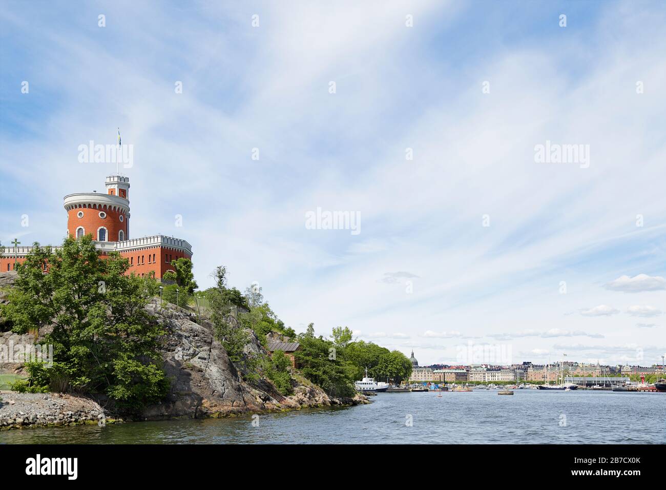 Small castle (called Kastellet) on the island of Kastellholmen ...