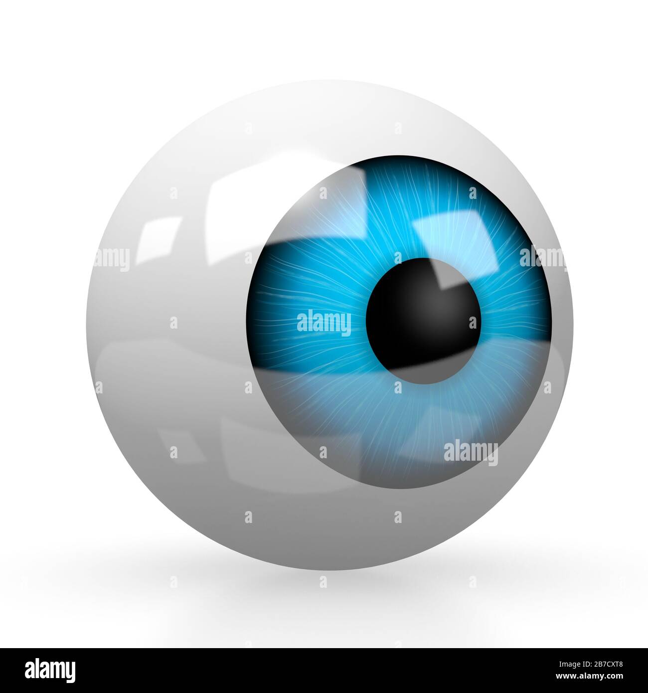 3D eye illustration - great for topics like sight, vision, optometrist ...