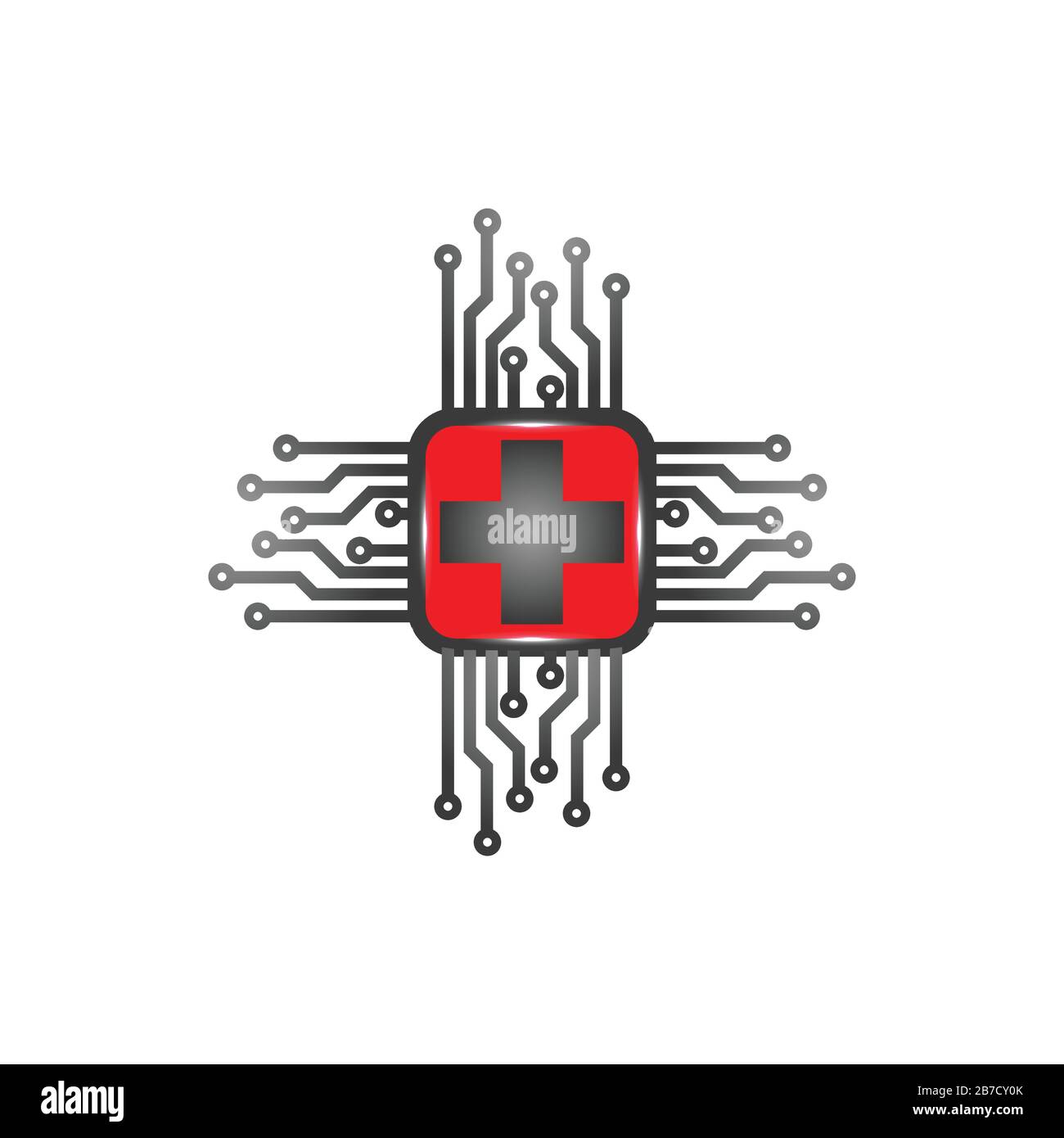 Medical technology, healthcare logo Ideas. Inspiration logo design ...