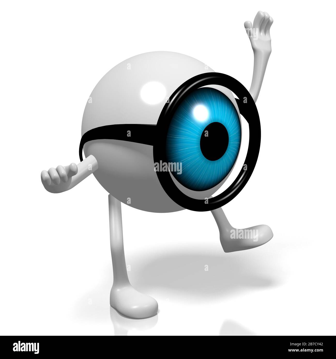 3D optician, optometrist, vision illustration Stock Photo - Alamy