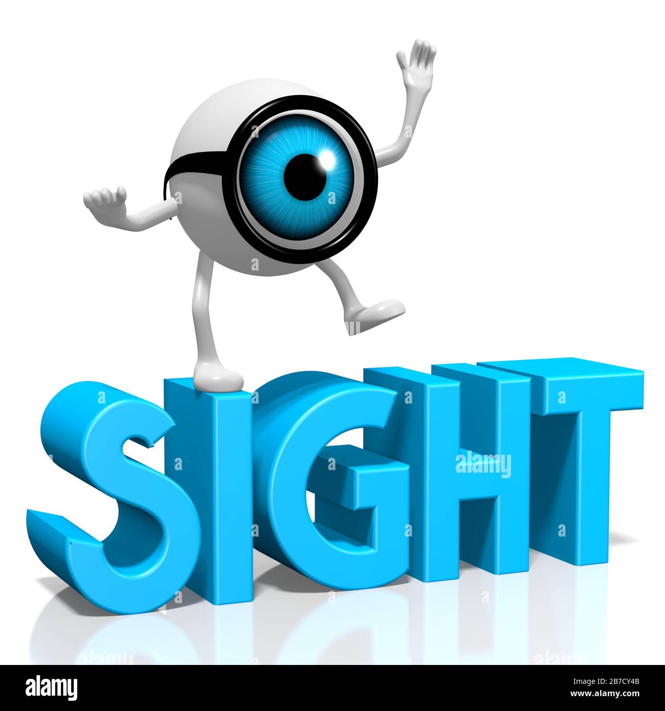 3D eyeball - sight concept Stock Photo - Alamy