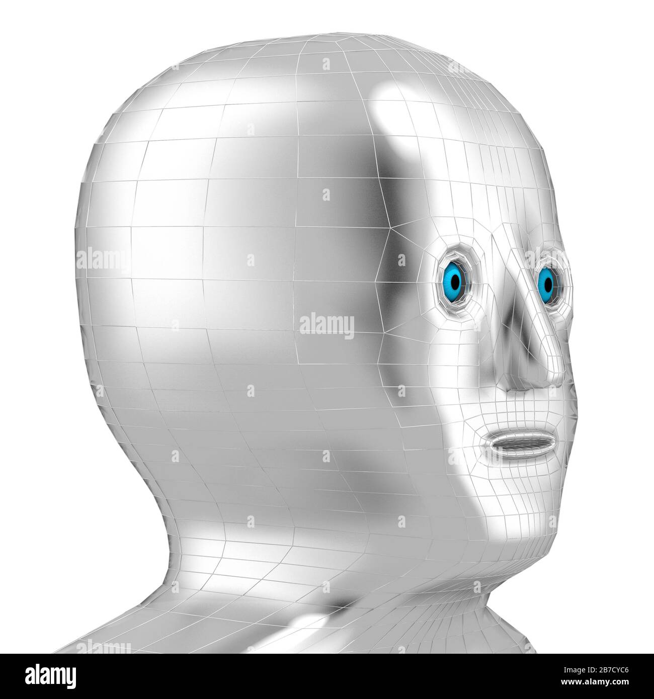 Geometrical man face 3d hi-res stock photography and images - Alamy