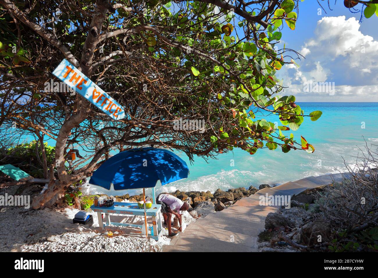 Barbados seascapes the office Stock Photo - Alamy