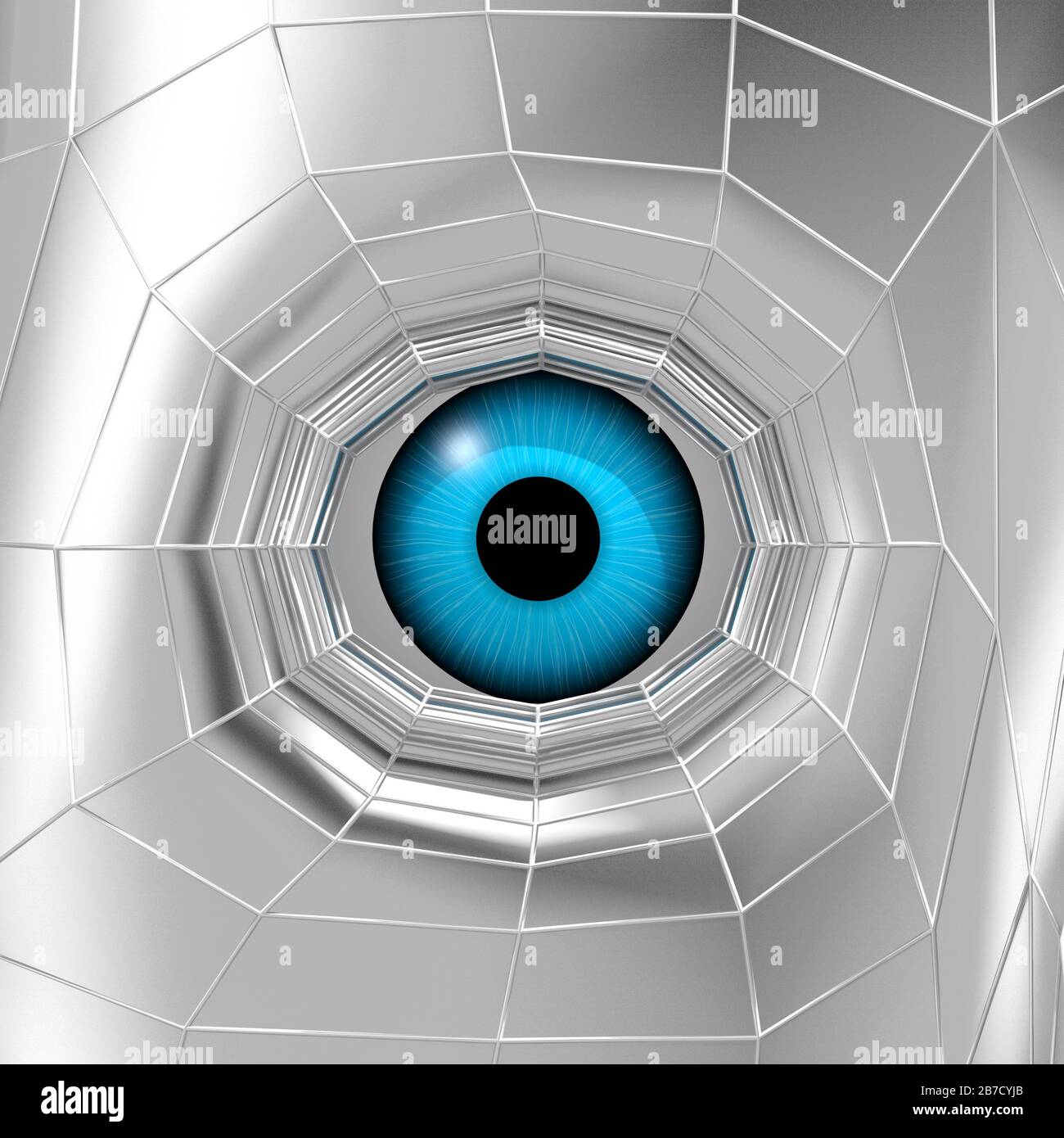 3D face, eye - close-up Stock Photo - Alamy