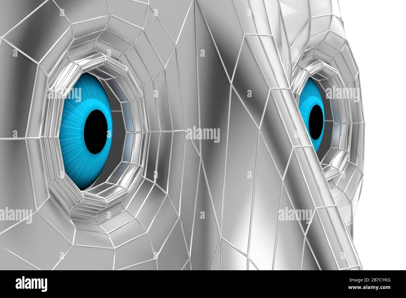 3D eyes - close-up Stock Photo - Alamy