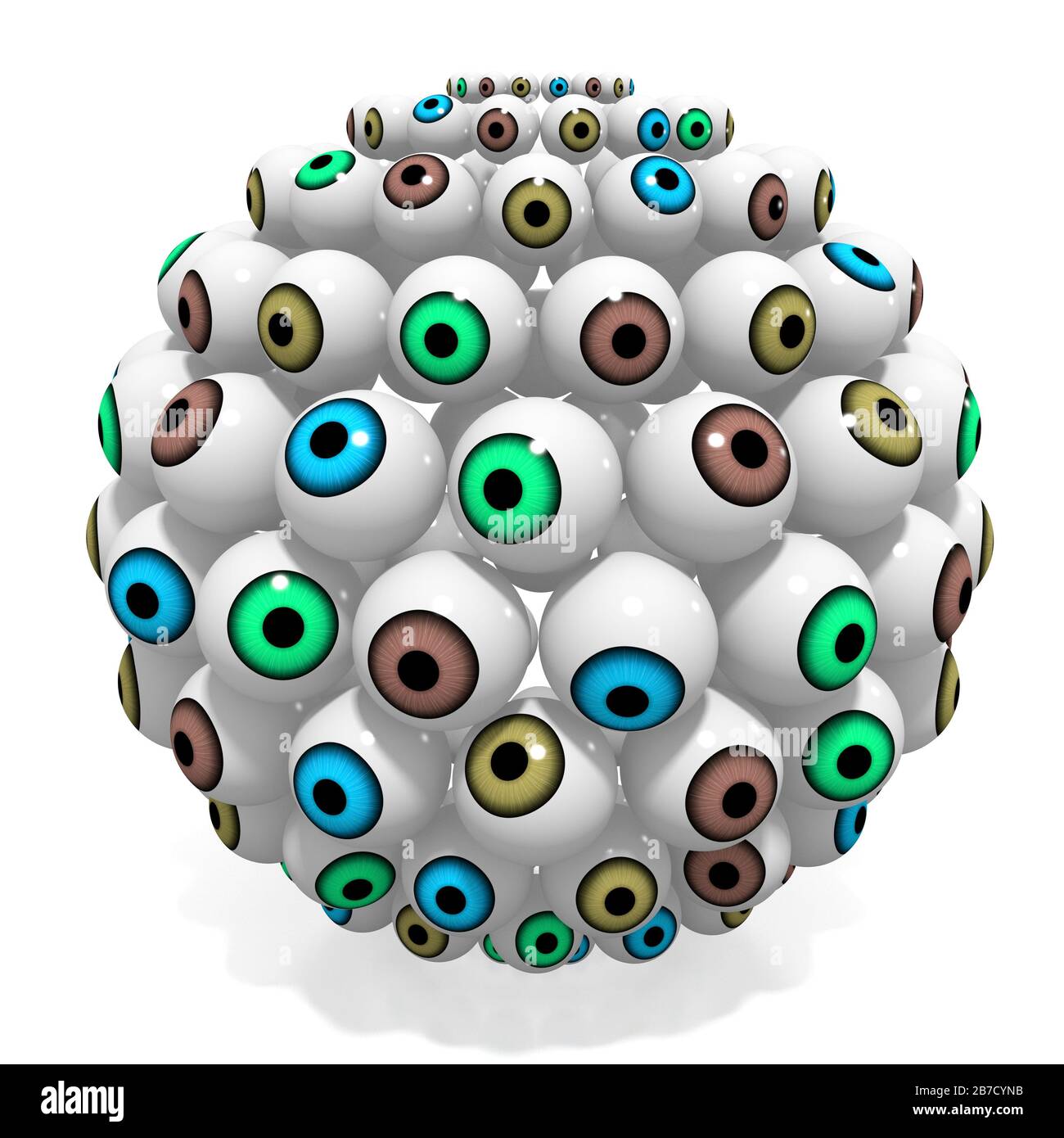 3D colorful eyeballs illustration Stock Photo - Alamy
