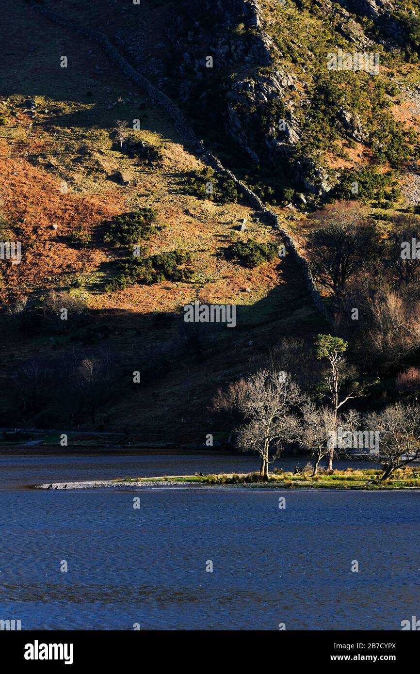 View across Buttermere Stock Photo - Alamy