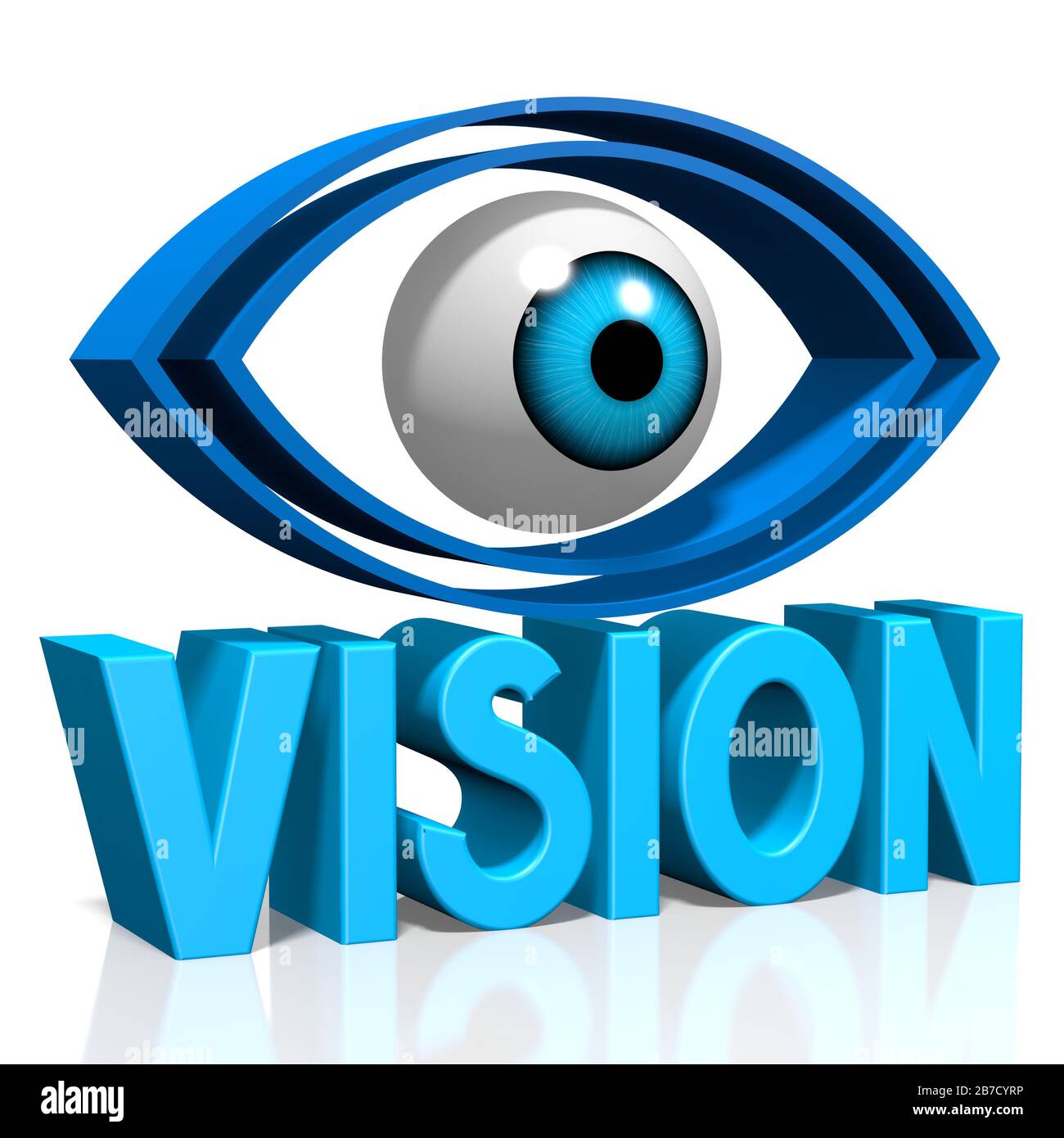 3D eyeball - vision concept Stock Photo - Alamy
