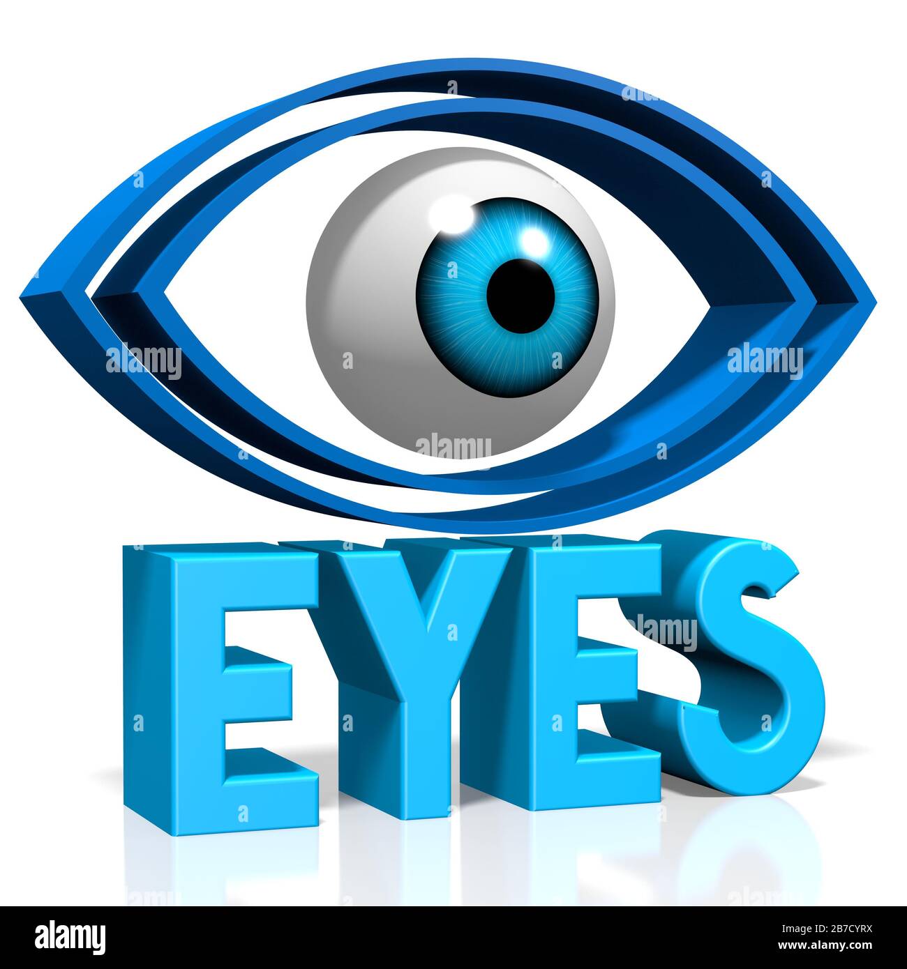 3D eyeball - vision concept Stock Photo - Alamy