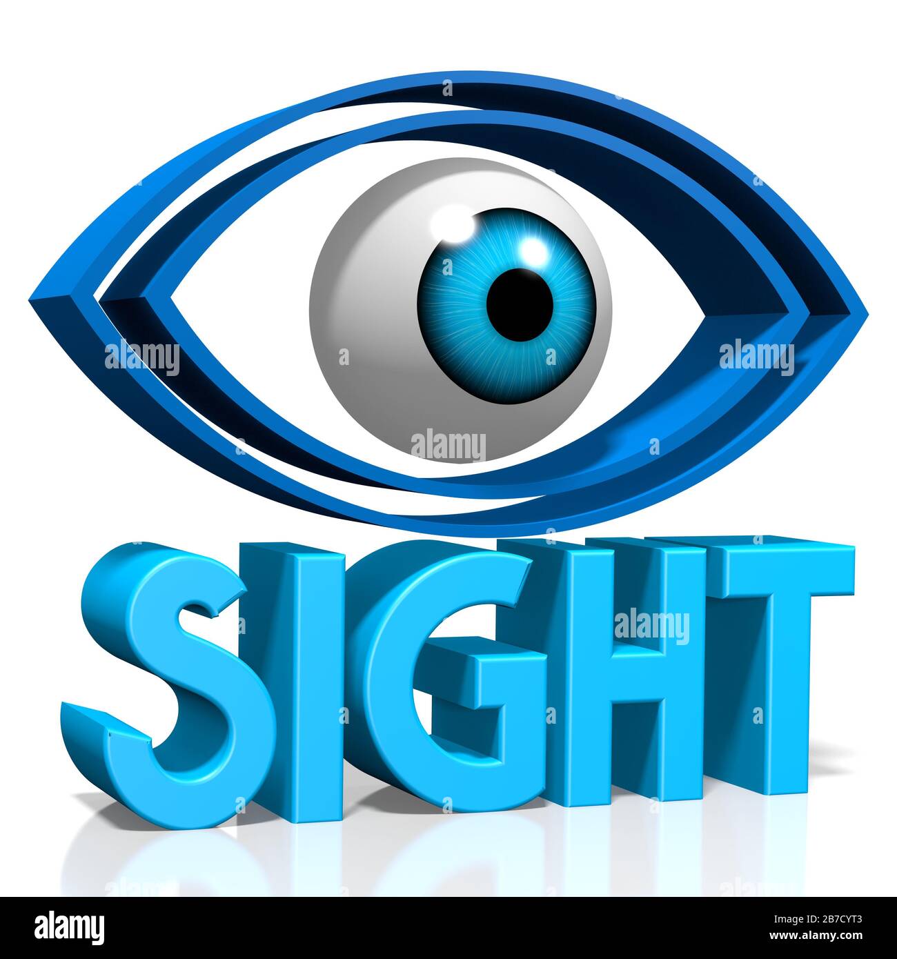 3D eyeball - sight concept Stock Photo - Alamy
