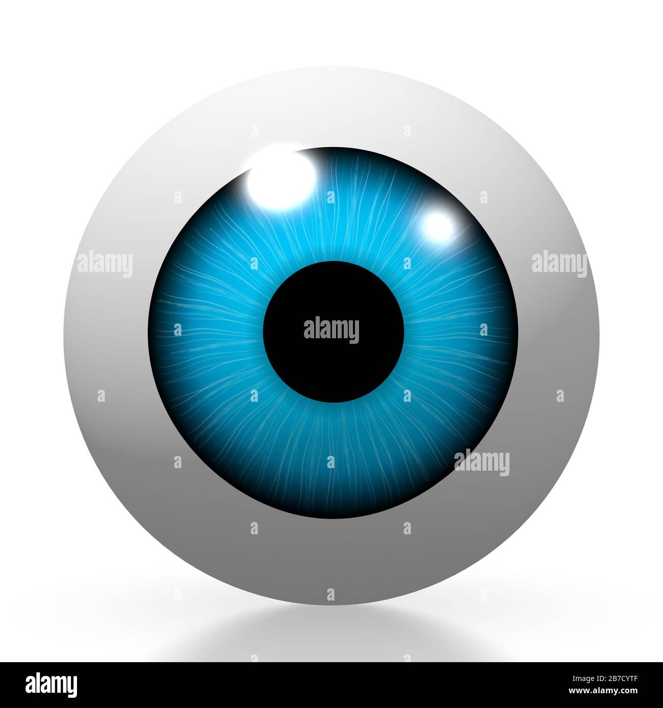 3D eye illustration - great for topics like sight, vision, optometrist ...