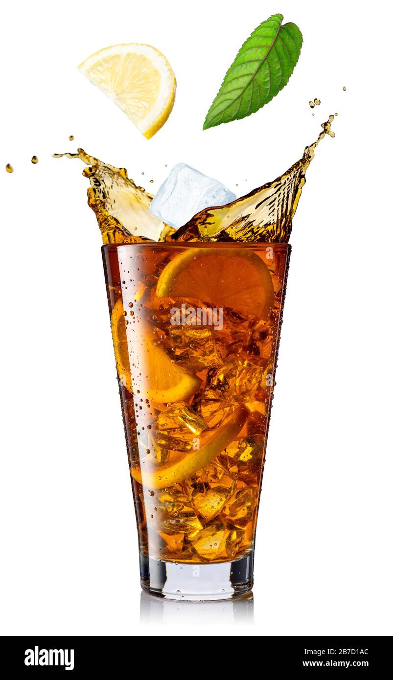 Ice tea splash hi-res stock photography and images - Alamy