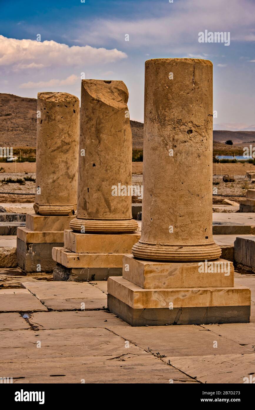 Ruins of the Private Palace of Cyrus the Great in Pasargadae. UNESCO ...
