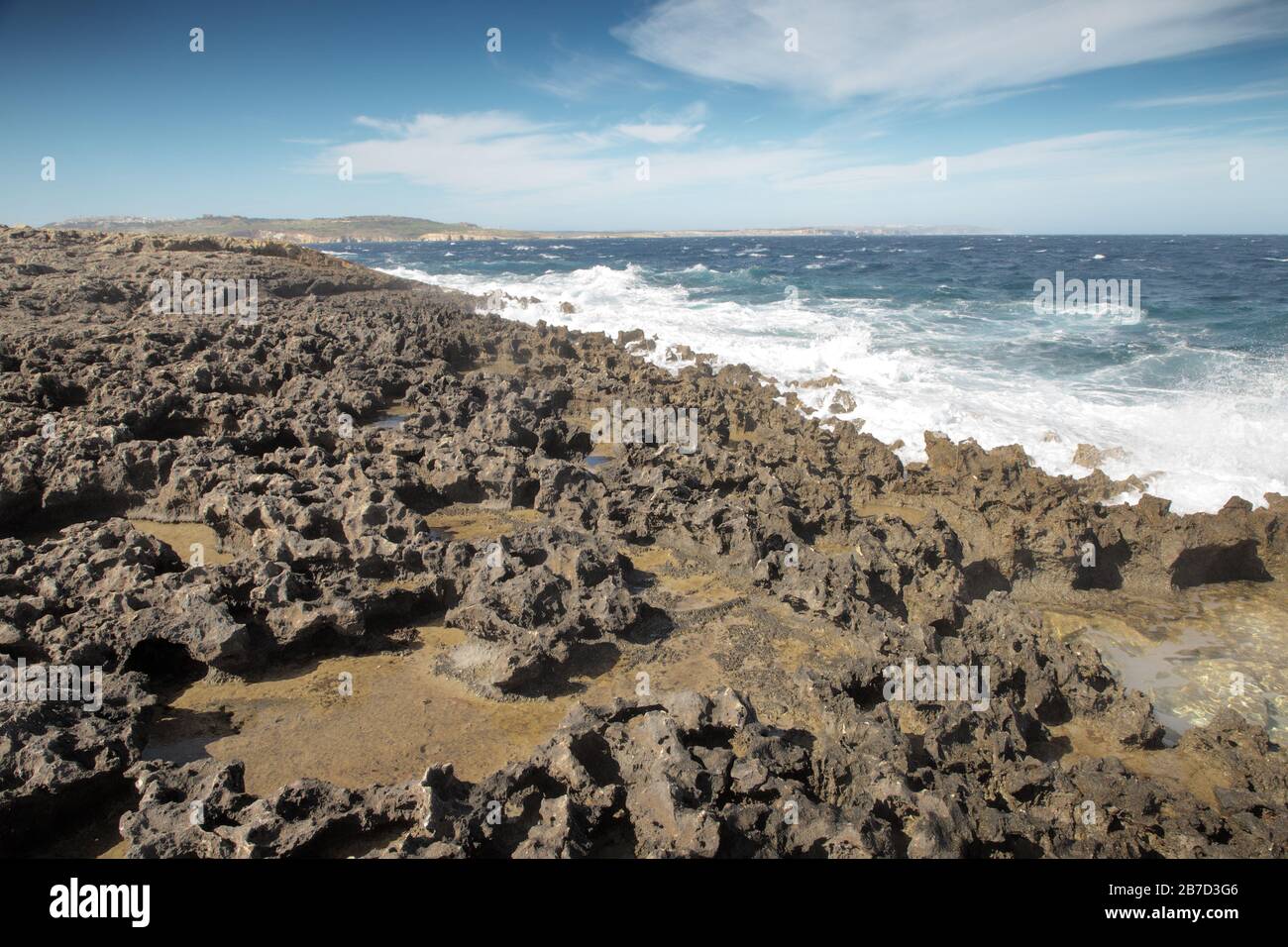Qawra point beach hi-res stock photography and images - Alamy