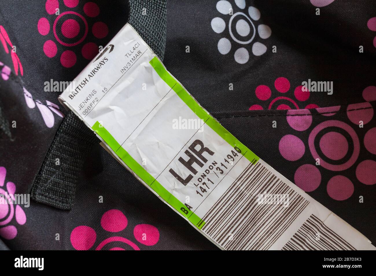 British airways label hi-res stock photography and images - Alamy