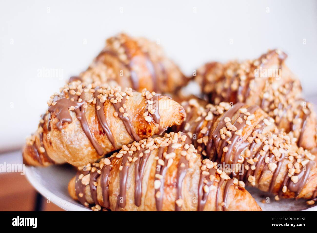 Pastry buffet served at charity event, sweet food and dessert table ...
