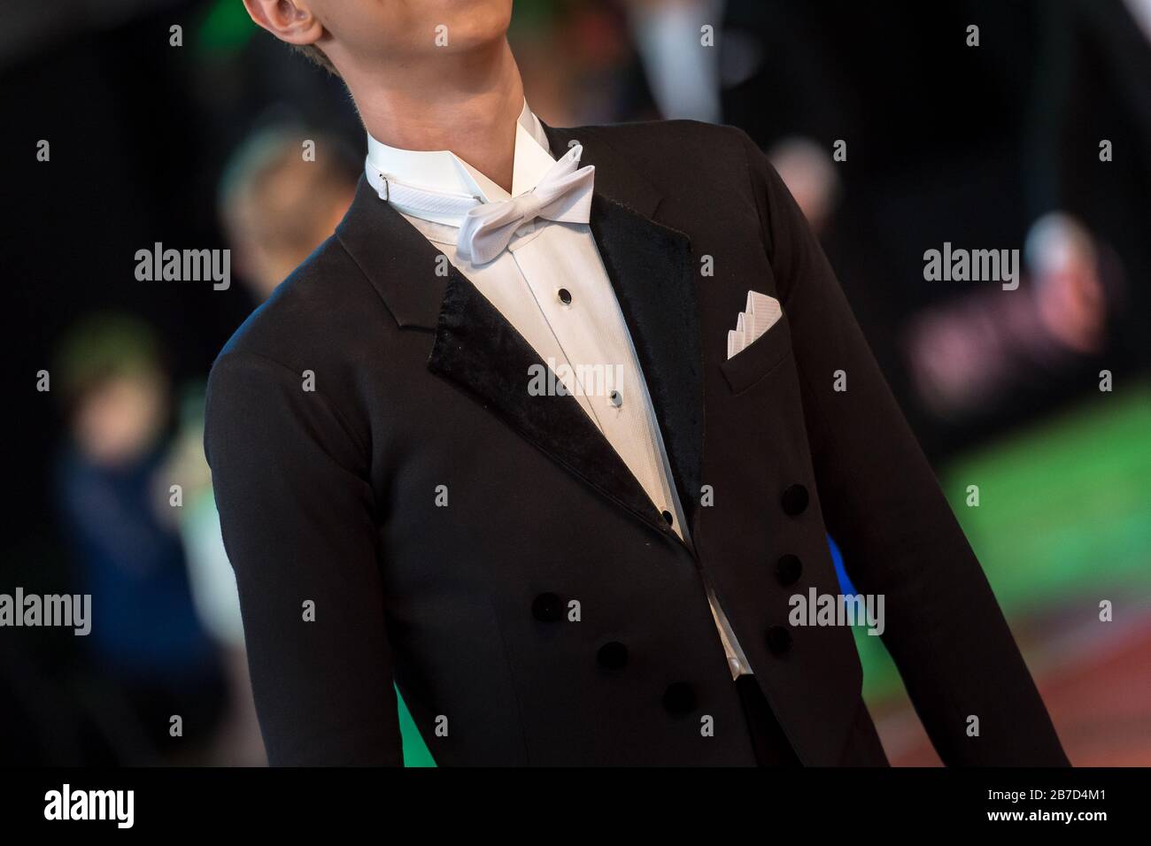 ballroom dancer in elegant dancers suit Stock Photo - Alamy