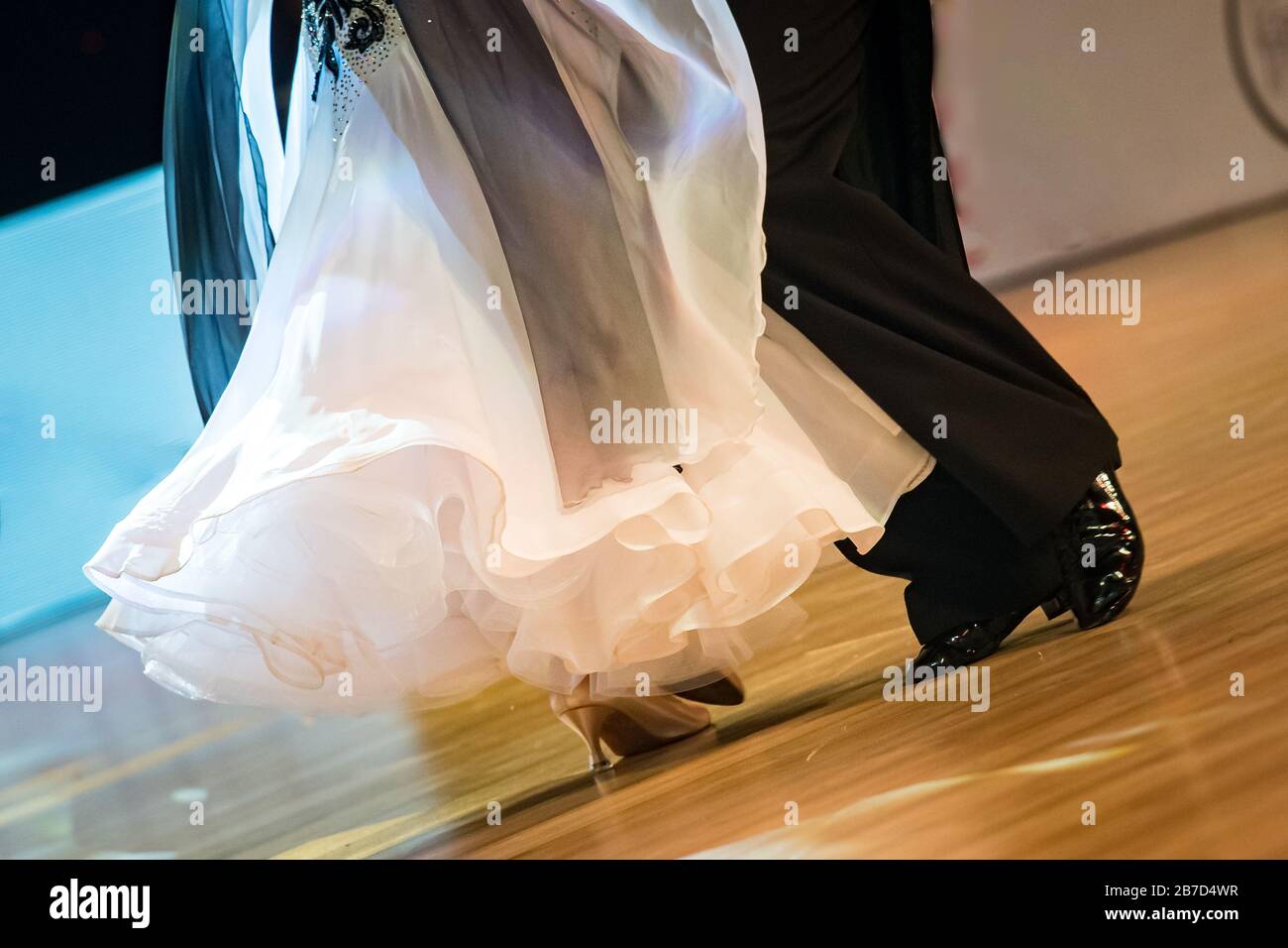 couple dancing ballroom dance on dance competition Stock Photo - Alamy