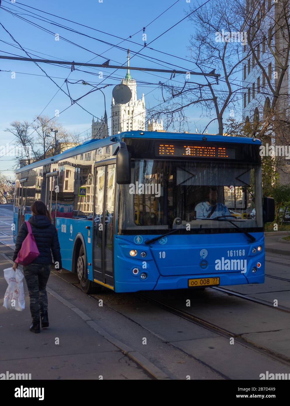 Bus electric moscow hi-res stock photography and images - Alamy