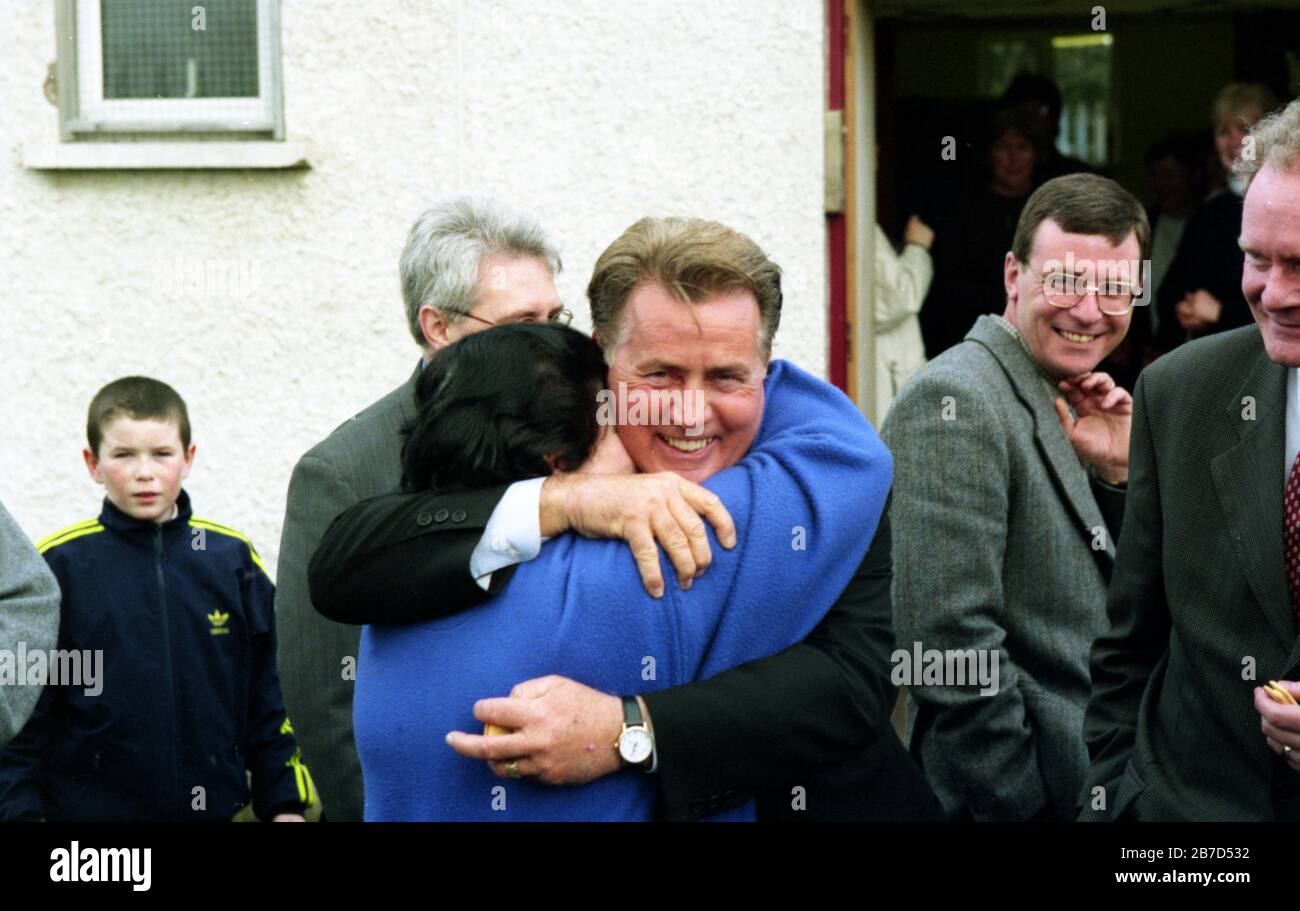 24 March, 1999. Hollywood actors Martin Sheen and Matt Clark meet local ...