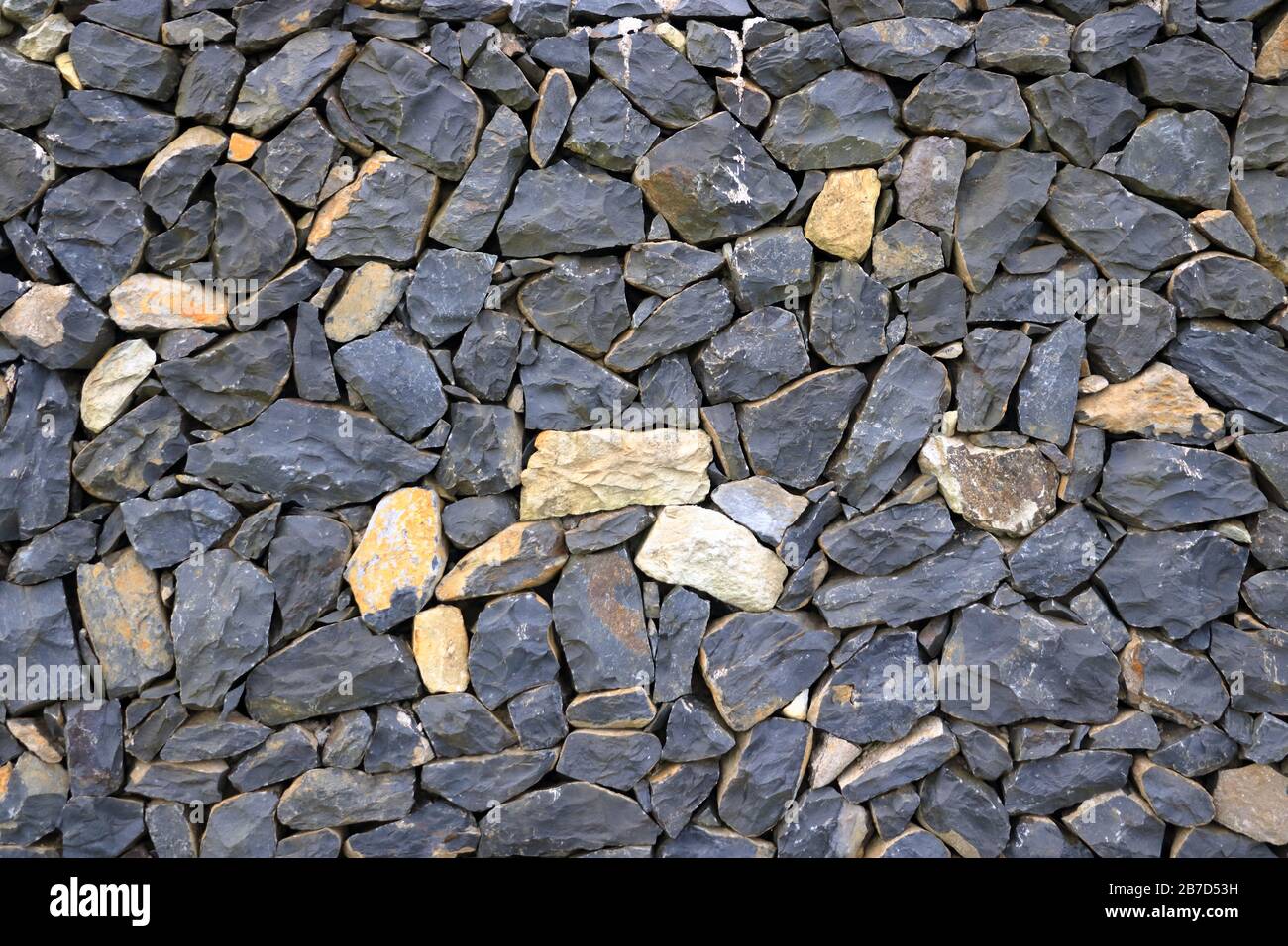 Texture of the grey granite stone wall for background Stock Photo - Alamy
