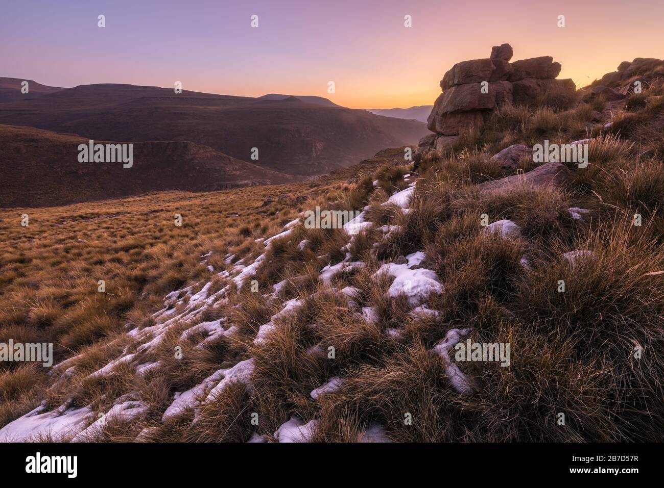 Lesotho snow hi-res stock photography and images - Alamy