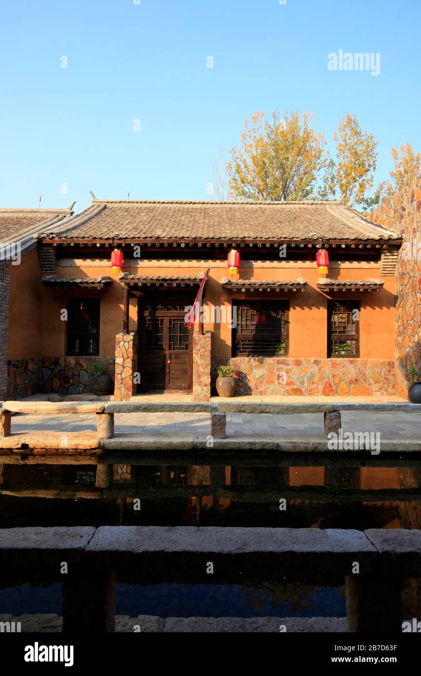 The ancient Chinese rural houses Stock Photo - Alamy