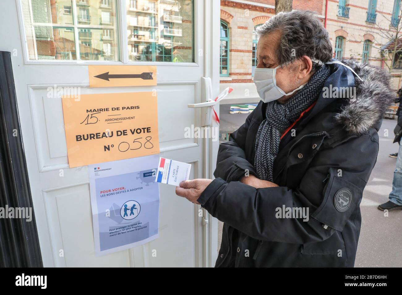 LOCAL ELECTIONS: POLLING STATIONS OPENED IN PARIS Stock Photo - Alamy