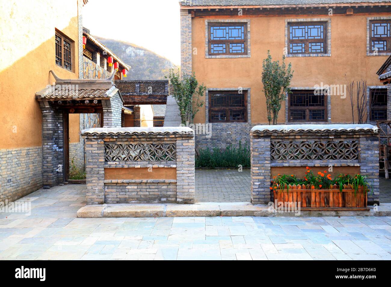 The ancient Chinese rural houses Stock Photo - Alamy
