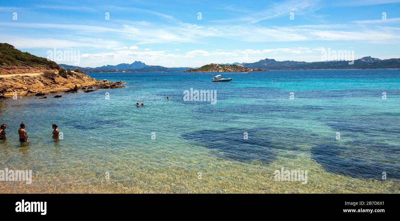 Caprera Island, Sardinia / Italy - 2019/07/17: Caprera Island and ...