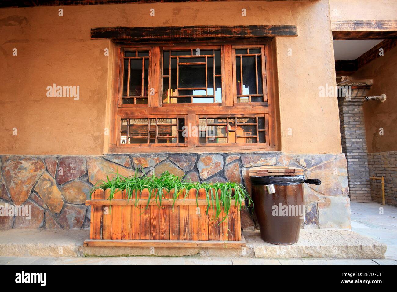 The ancient Chinese rural houses Stock Photo - Alamy