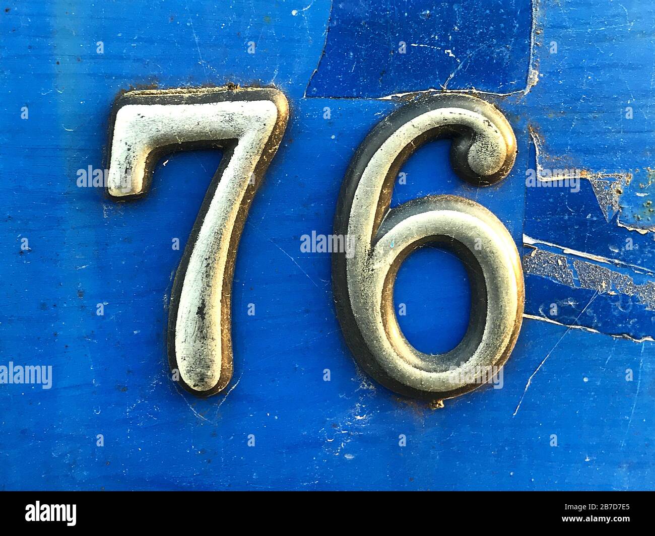 old house number 7 6 Stock Photo - Alamy