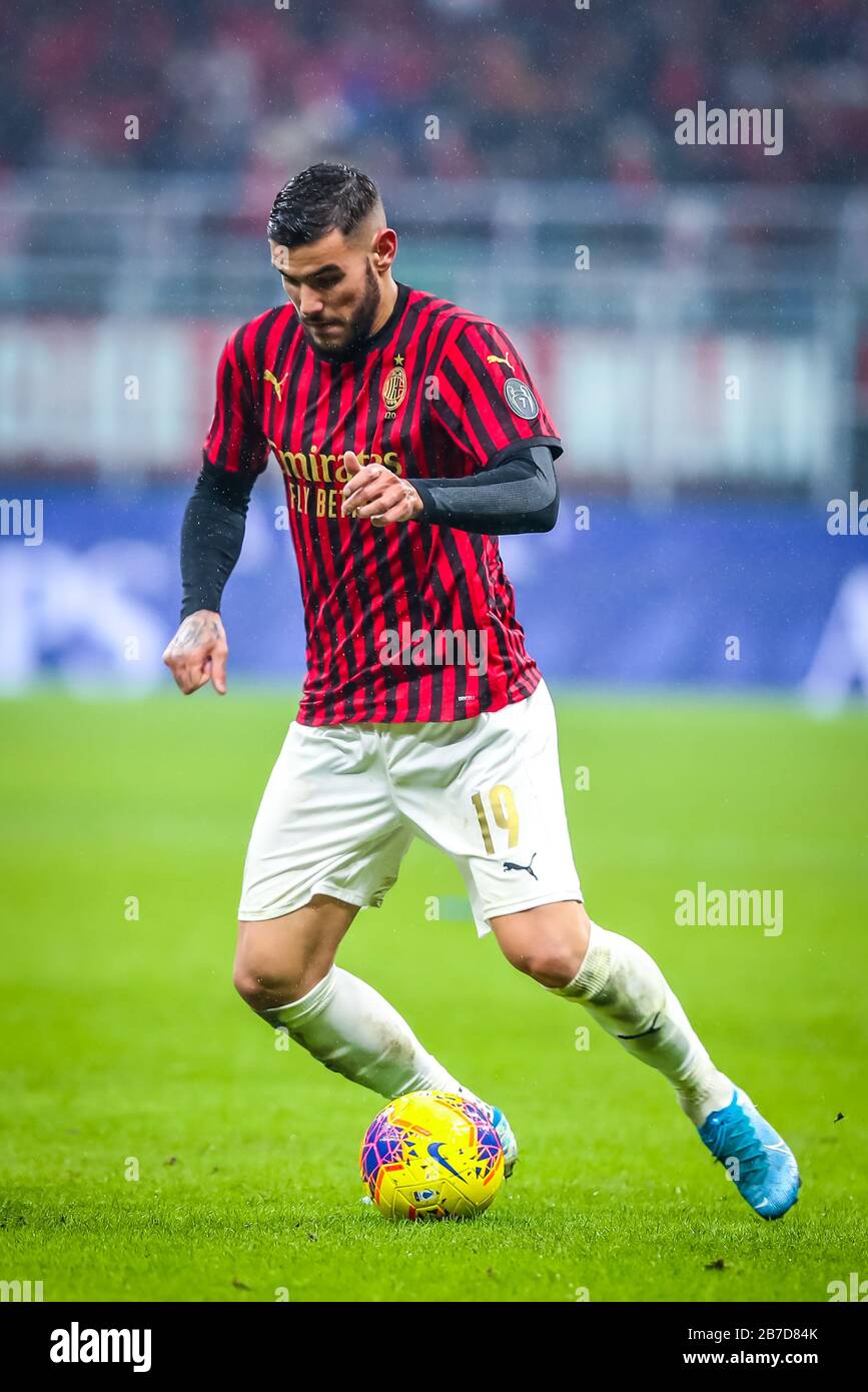Theo Hernandez of AC Milan during italian soccer Serie A season 2019/20 ...