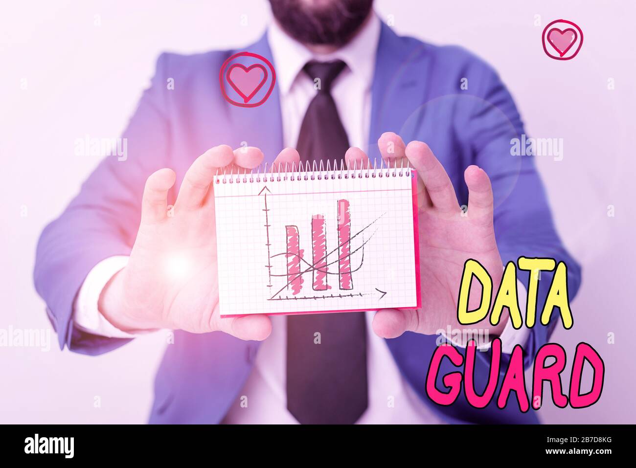 Handwriting text writing Data Guard. Conceptual photo manage databases ...