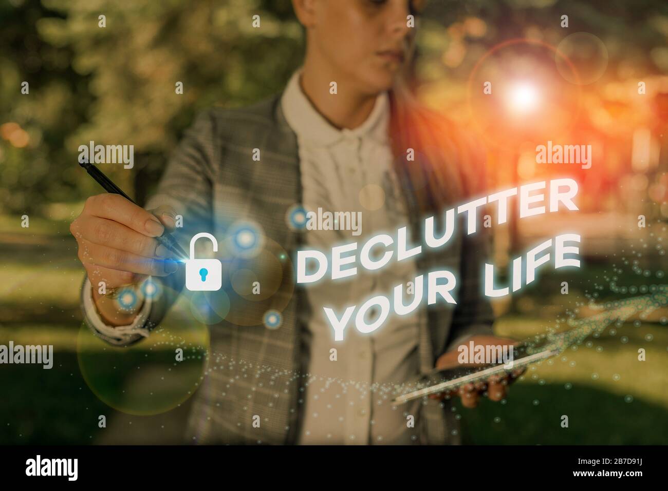 Writing note showing Declutter Your Life. Business concept for To ...