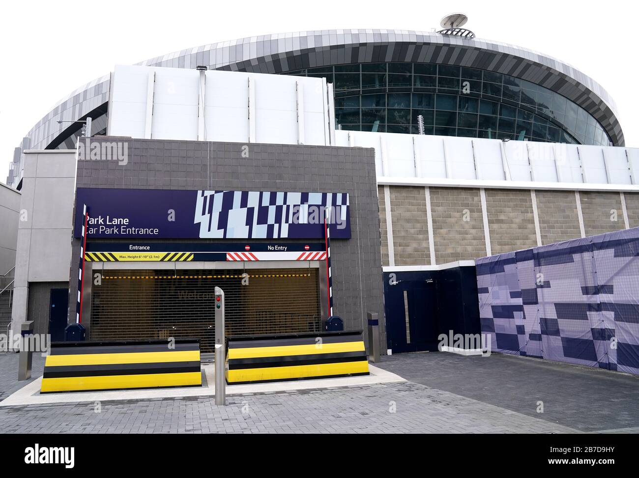 A general view of the Park Lane car park entrance outside the Tottenham ...